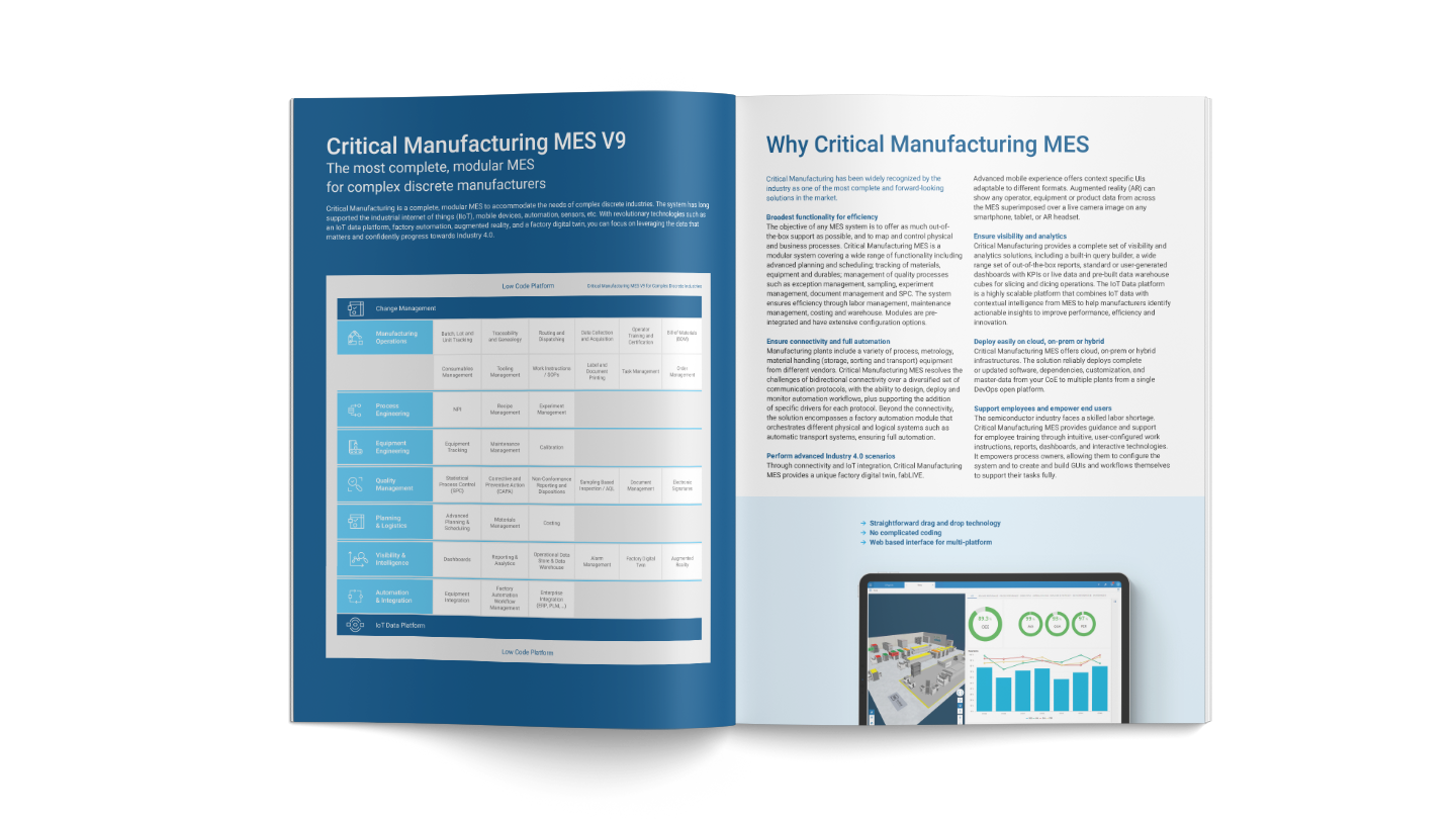 Critical Manufacturing - MES for Industry 4.0