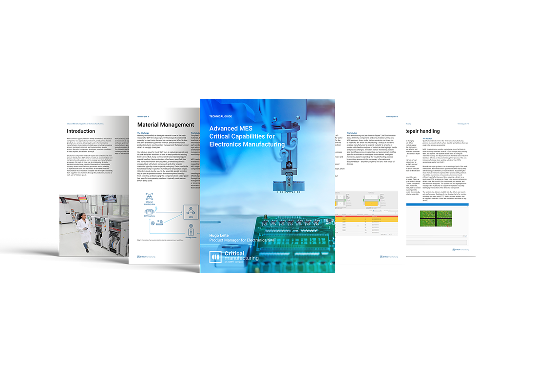 Advanced MES for Electronics Manufacturing