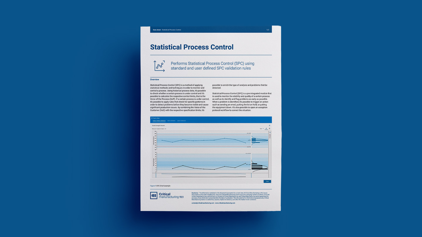 SPC - Critical Manufacturing