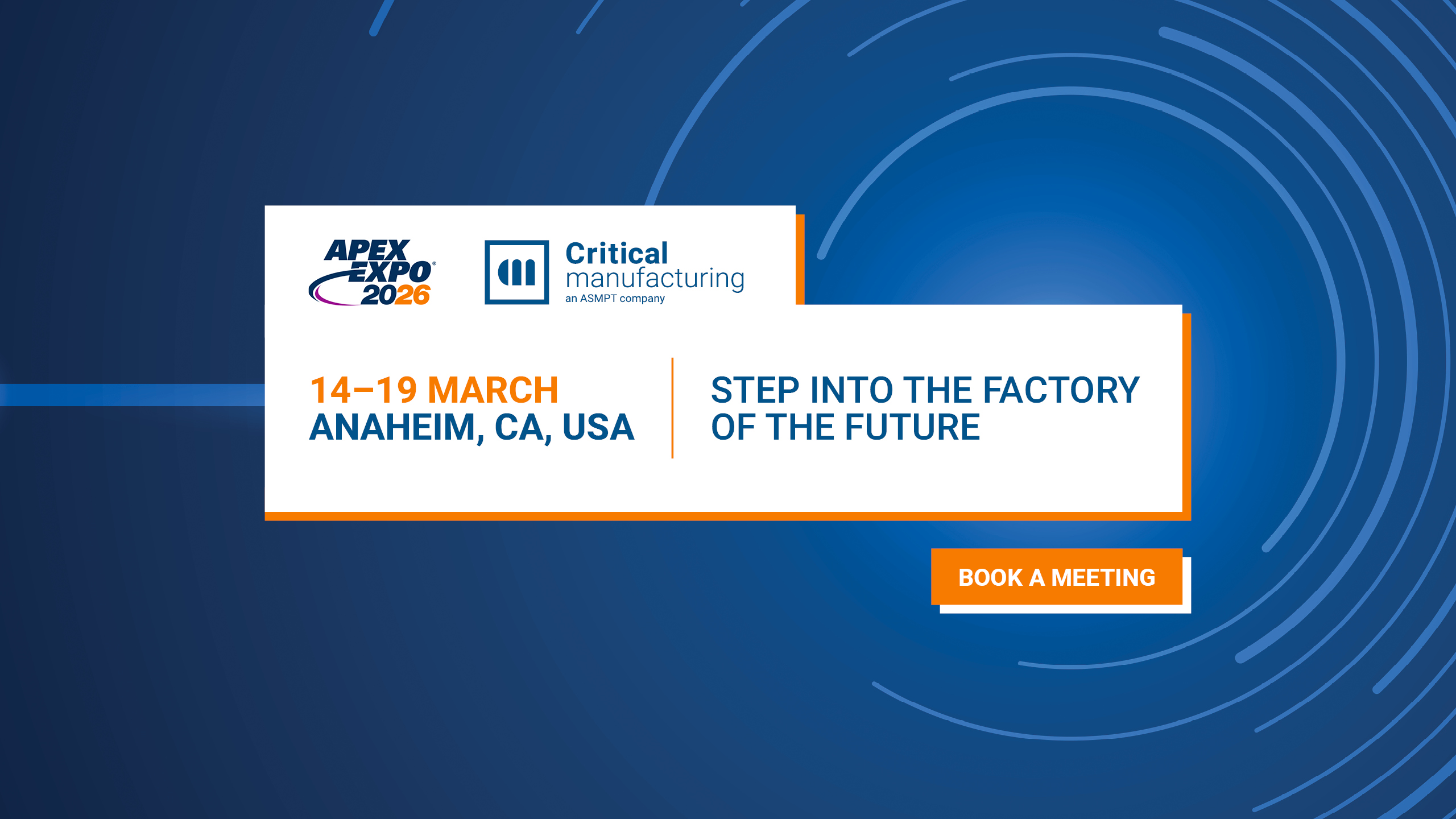 APEX Expo 2026 - Critical Manufacturing